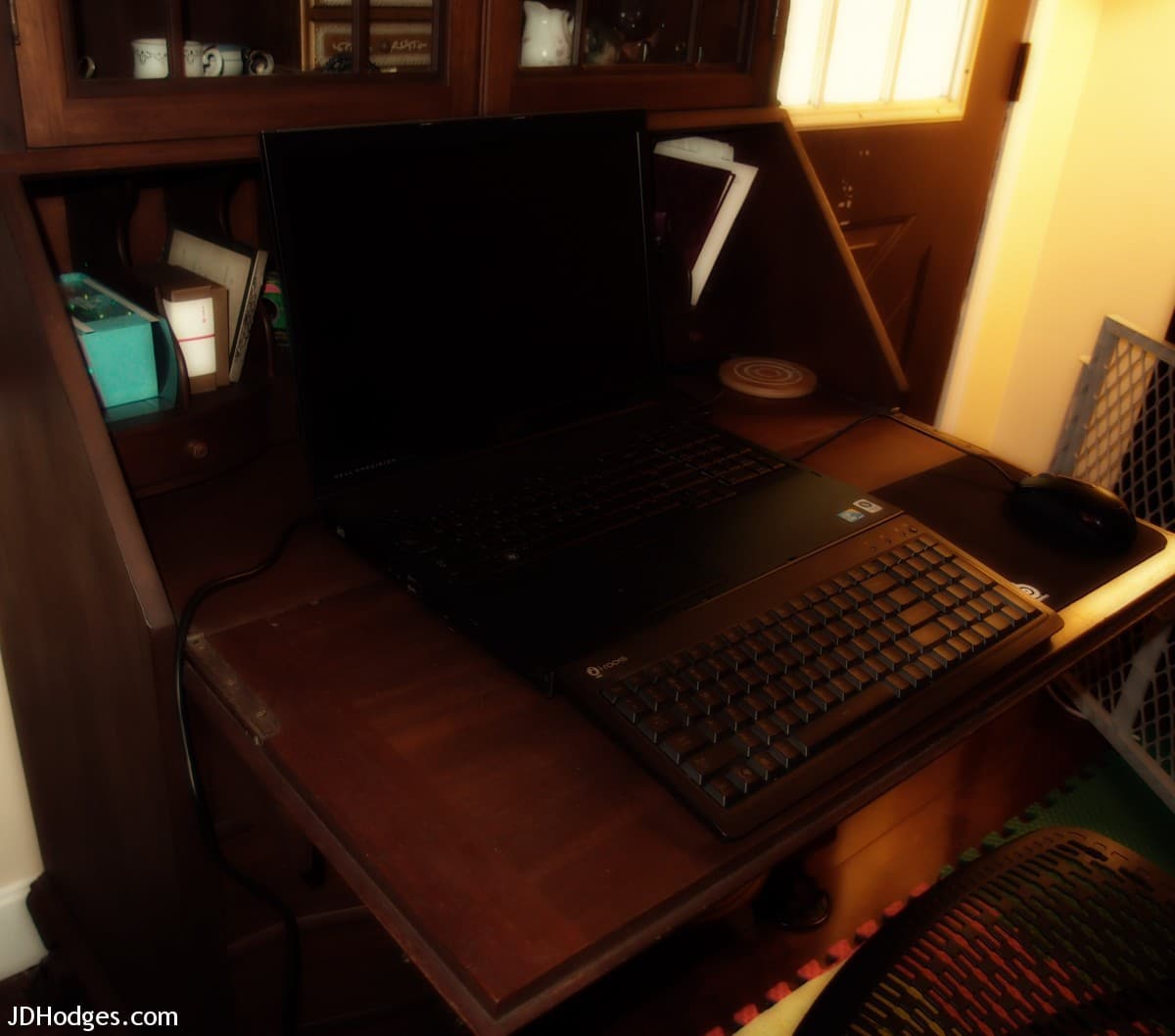 Antique secretary laptop desk and cool retro PC mod! | J.D. Hodges