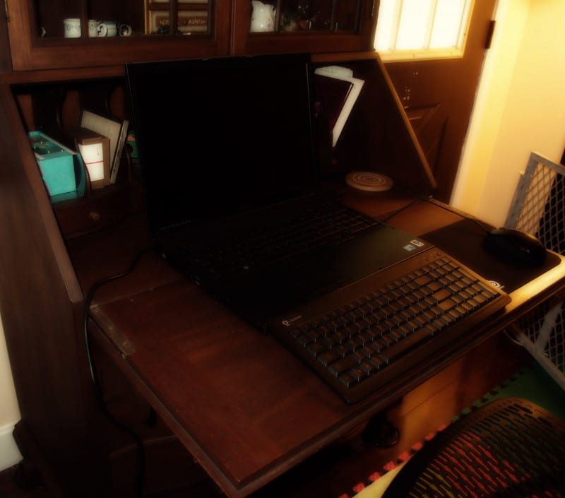 Antique secretary laptop desk and cool retro PC mod! | J.D. Hodges