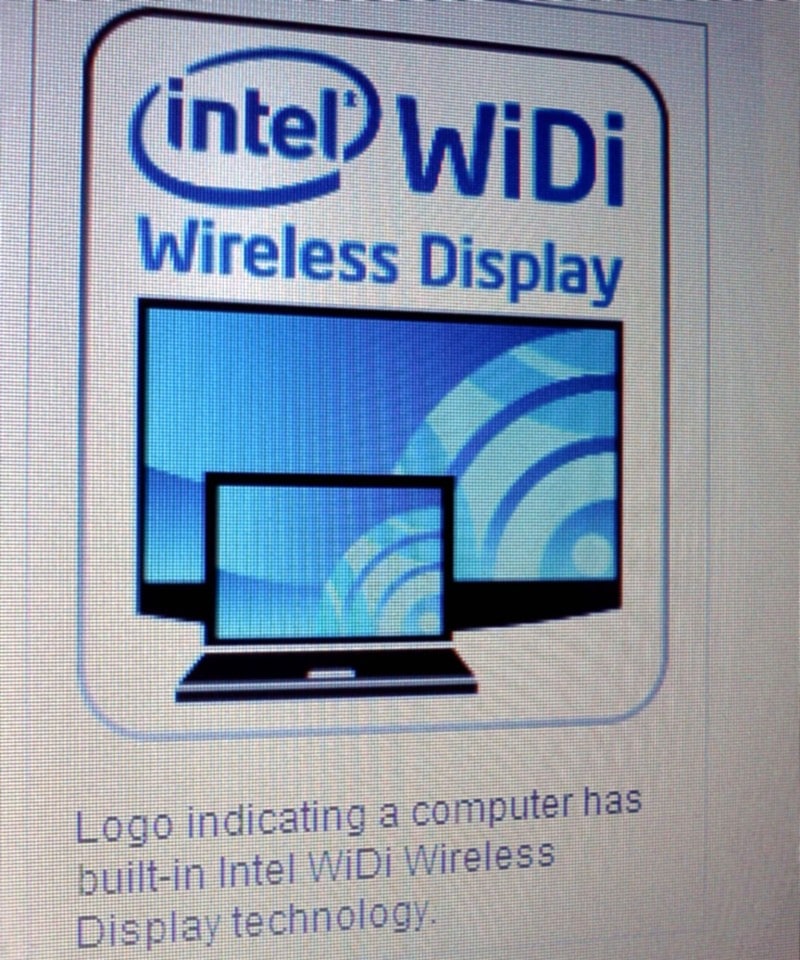 Intel’s awesome WiDi Logo Photo | J.D. Hodges