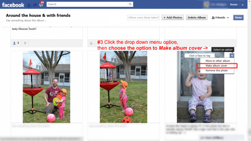 How to change a Facebook album cover photo - J.D. Hodges