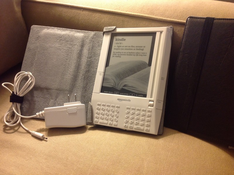 First Generation Kindle with leather case and power supply | J.D. Hodges