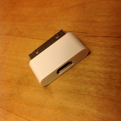 Micro-USB to 30-pin Apple connector adapter! | J.D. Hodges