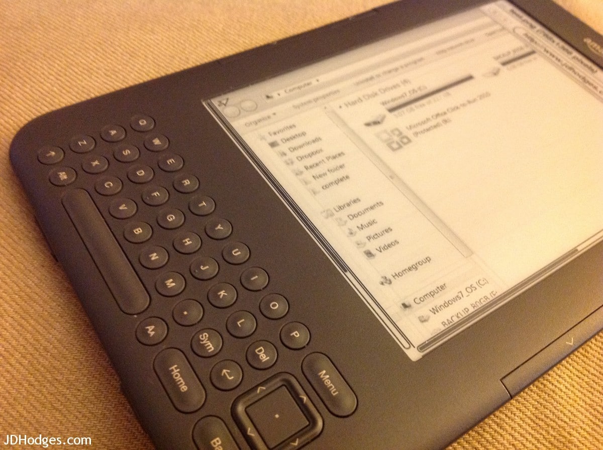 Use your e-reader as a display for your computer - J.D. Hodges