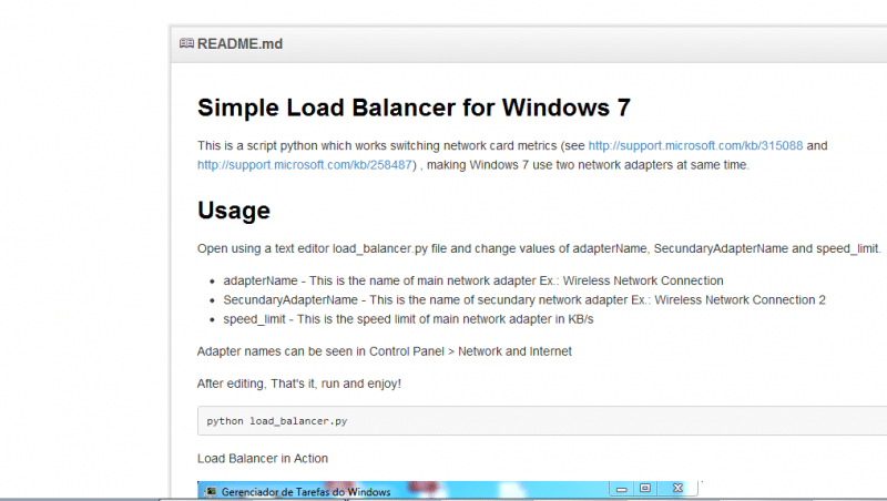 Load balancing two network connections on Windows 7 | J.D. Hodges