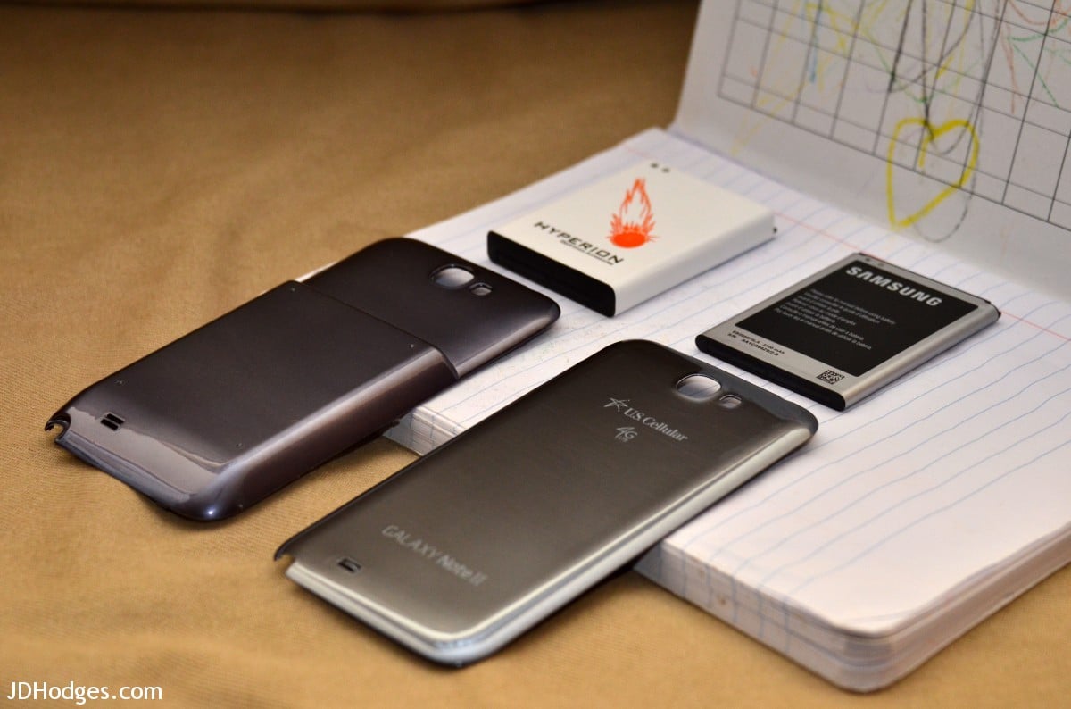 SGN2 extended battery and back cover, comparison photo | J.D. Hodges