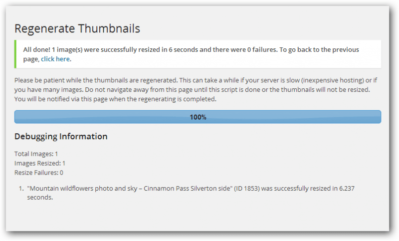 Regenerate thumbnails error on WordPress [SOLVED] | J.D. Hodges