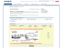 Show a deposited check image on Chase.com [SOLVED] | J.D. Hodges