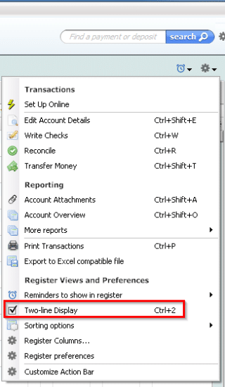 Q. Quicken register two lines [HOWTO] [SOLVED] | J.D. Hodges