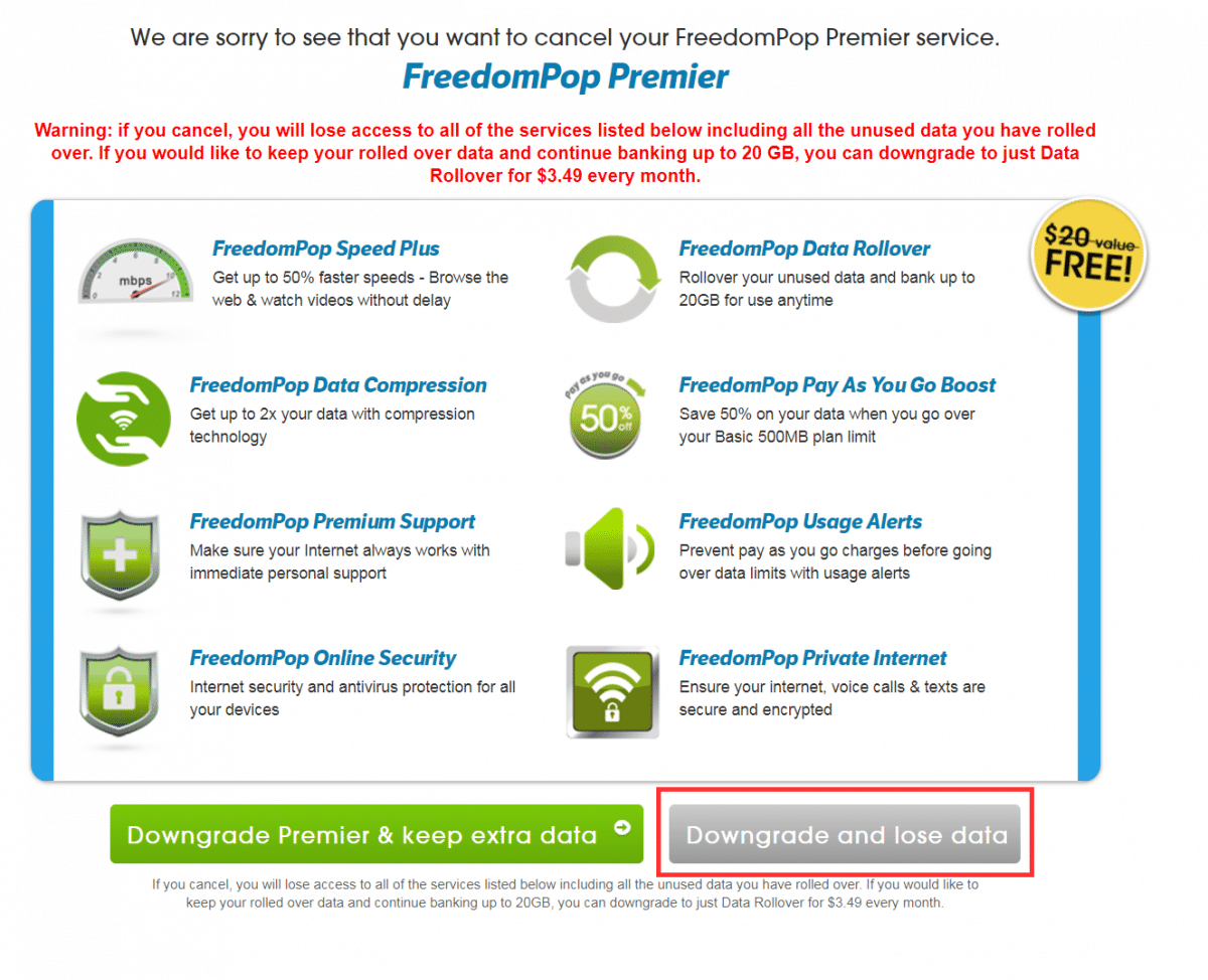 +Cancel FreedomPop Premier service [SOLVED!] | J.D. Hodges